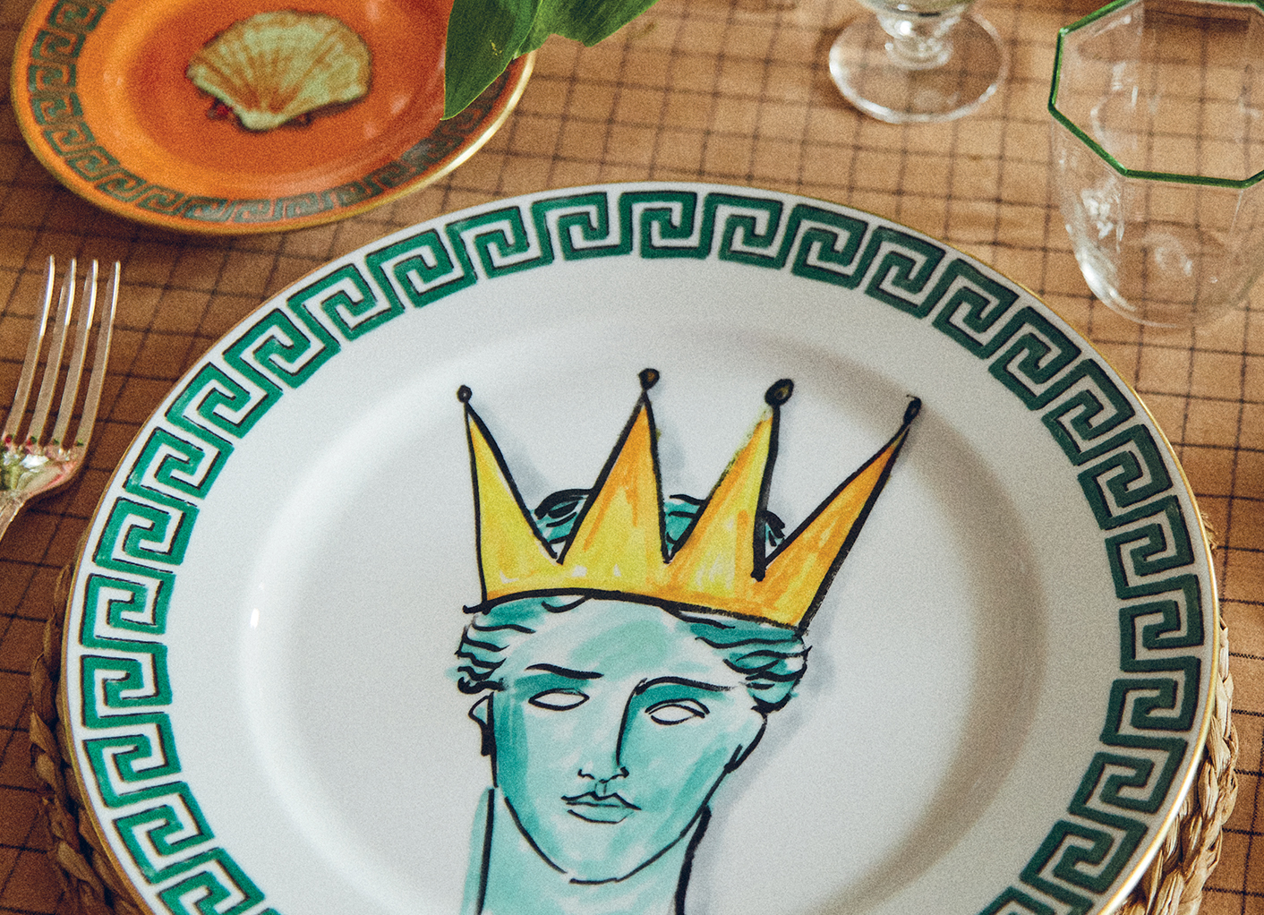 Bread plate Rock Orange | GINORI 1735